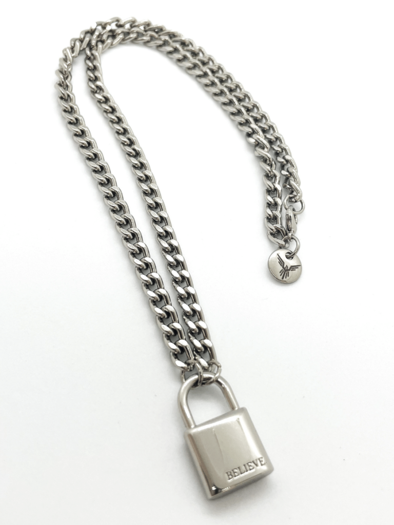 Colar Hype Cadeado Prateado – Evele